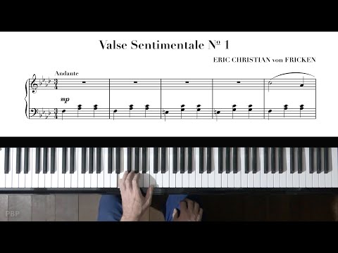 Eric Christian "Valse Sentimentale No.1" P. Barton, FEURICH 133 piano