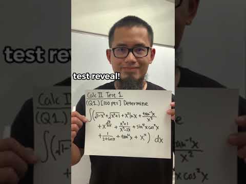 When a calculus teacher says “I will only put 1 integral on the test”