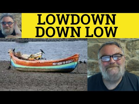🔵 Down-Low Meaning - Lowdown Examples - On The Down-Low Examples - US Slang - Down-Low Lowdown