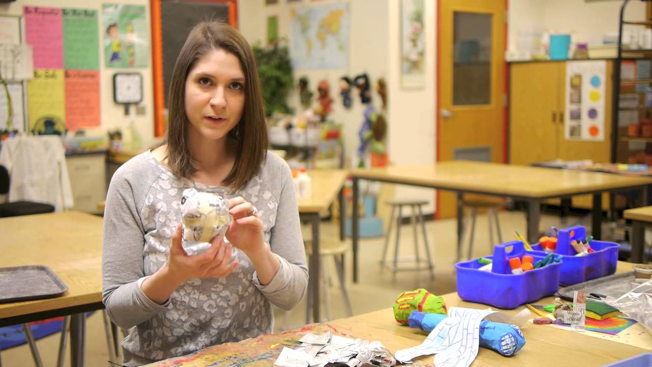 How to Do Paper Maché with Kindergarten