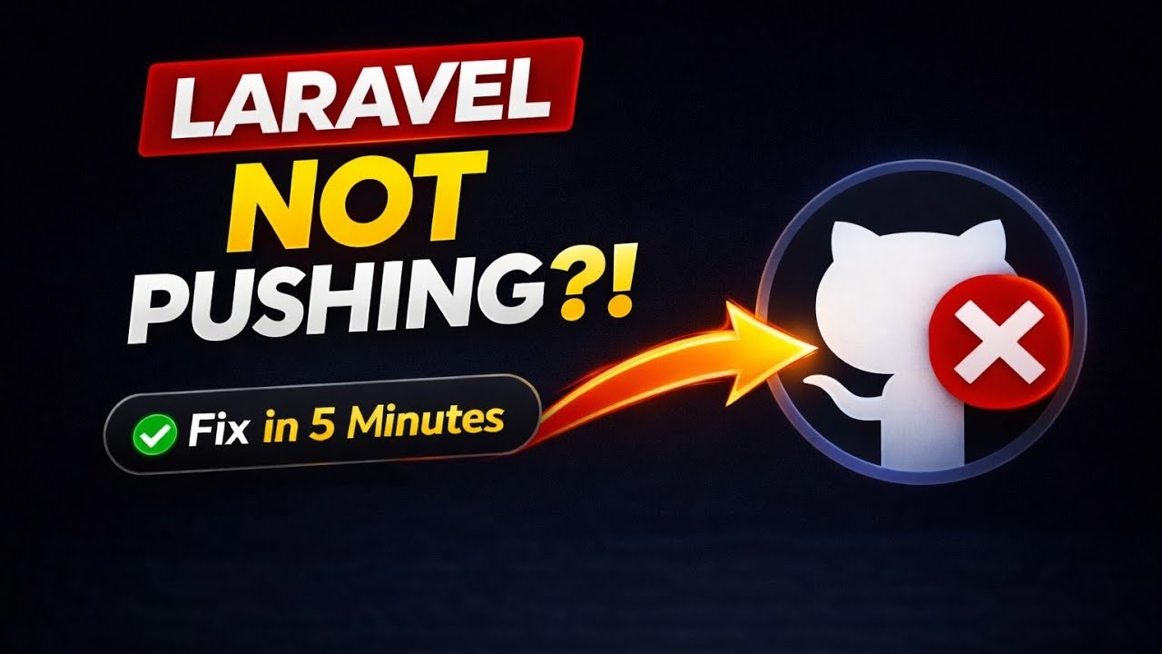 How to Upload Laravel Livewire Project to GitHub (Fix Git Push Error)