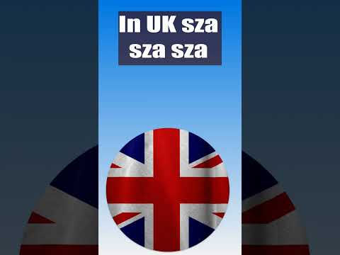 how to pronounce sza in different country accent #facts #pronunciation #english