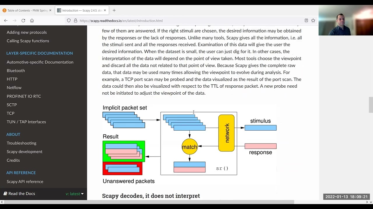 ITS 454 Network Security (2022) - Intro to Scapy