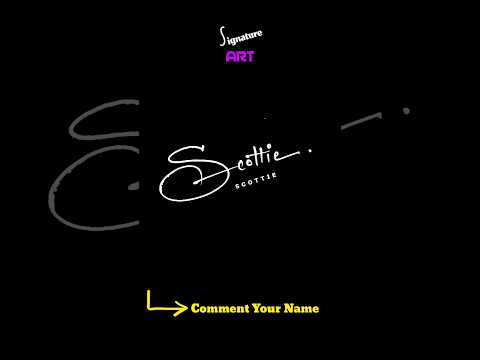 Scottie Name Signature Style | Scottie Unique Signature| S Letter Style #signature #art #artist