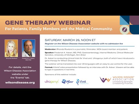 Wilson Disease Gene Therapy Webinar