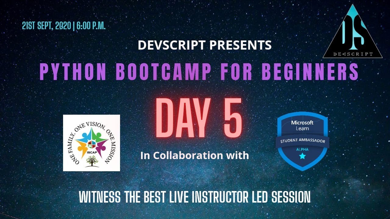Python BootCamp || DAY 5 || DevScript
