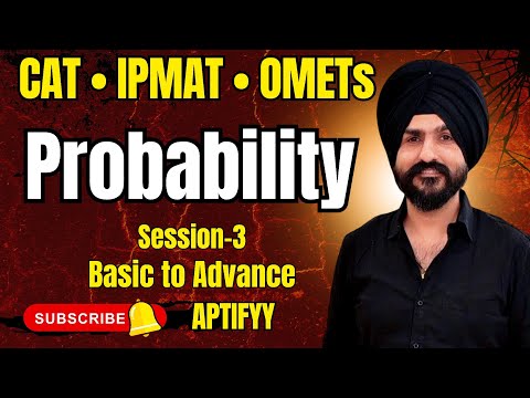 Probability- 3 Video Lecture - Crash Course for XAT - CAT