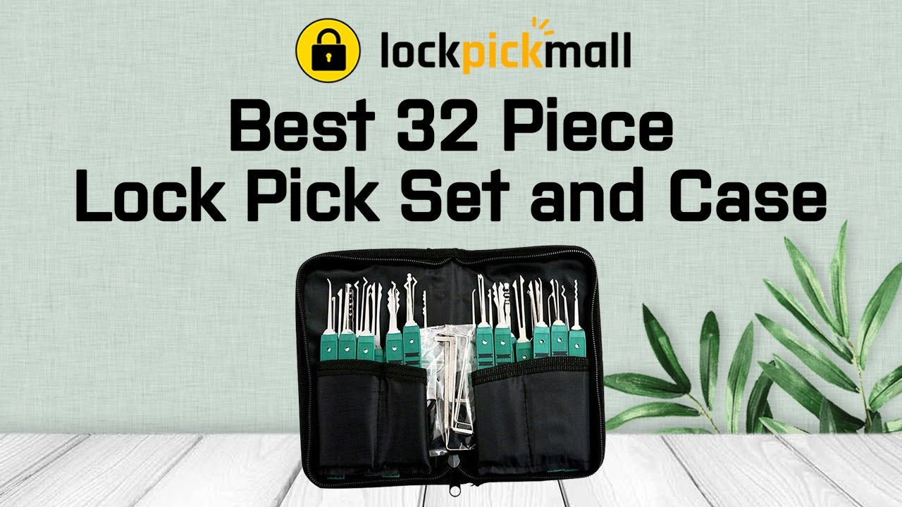 Best 32 Piece Lock Pick Set and Case