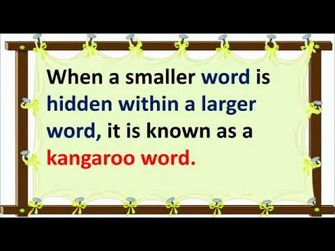 Kangaroo words - Grade 2