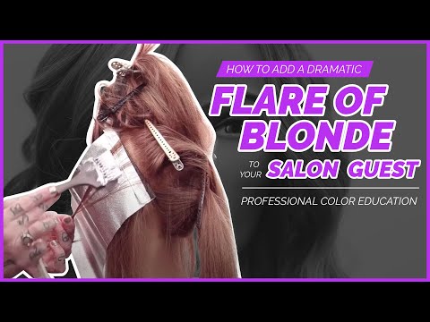 How To Add a Dramatic Flare of Blonde To Your Salon Guests | Professional Color Education
