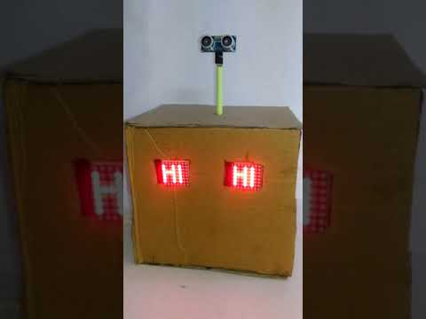 Developed robotic eye with led matrix|ATL TECH ANIS.