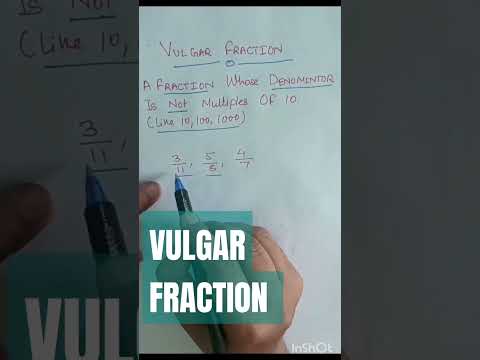 Vulgar Fraction #shorts #viralvideo #maths #ssc #trending #vulgarfraction