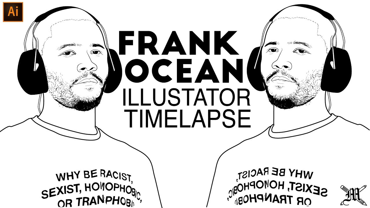Frank Ocean | Adobe Illustrator Timelapse