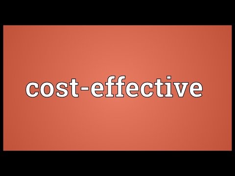 Cost-effective Meaning