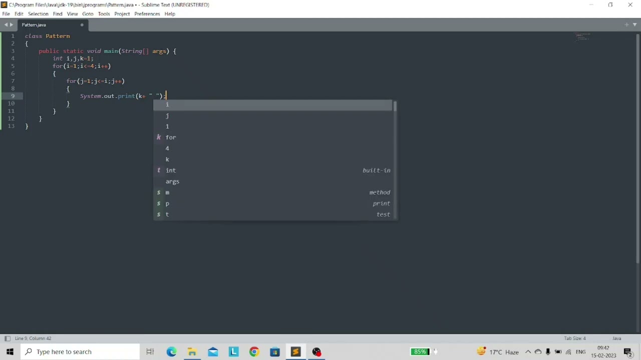 Writing a java program to display a pattern 1 01 010 1010