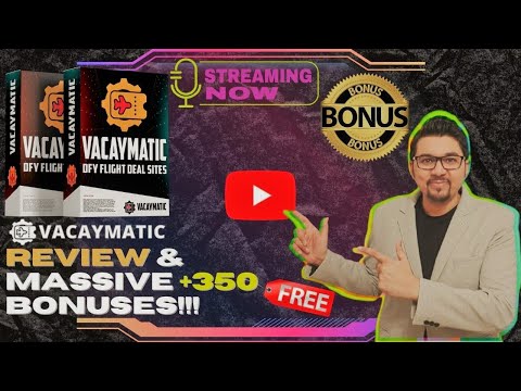VacayMatic Review⚡💻📲CREATE 100% DFY Automated FLIGHT Deal Finder Sites📲💻⚡Get FREE +350 Bonuses💲💰💸