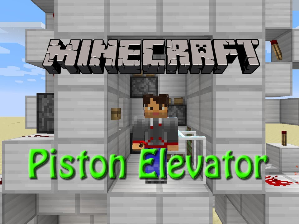 Minecraft: How to build my Piston Elevator, Redstone Tutorial