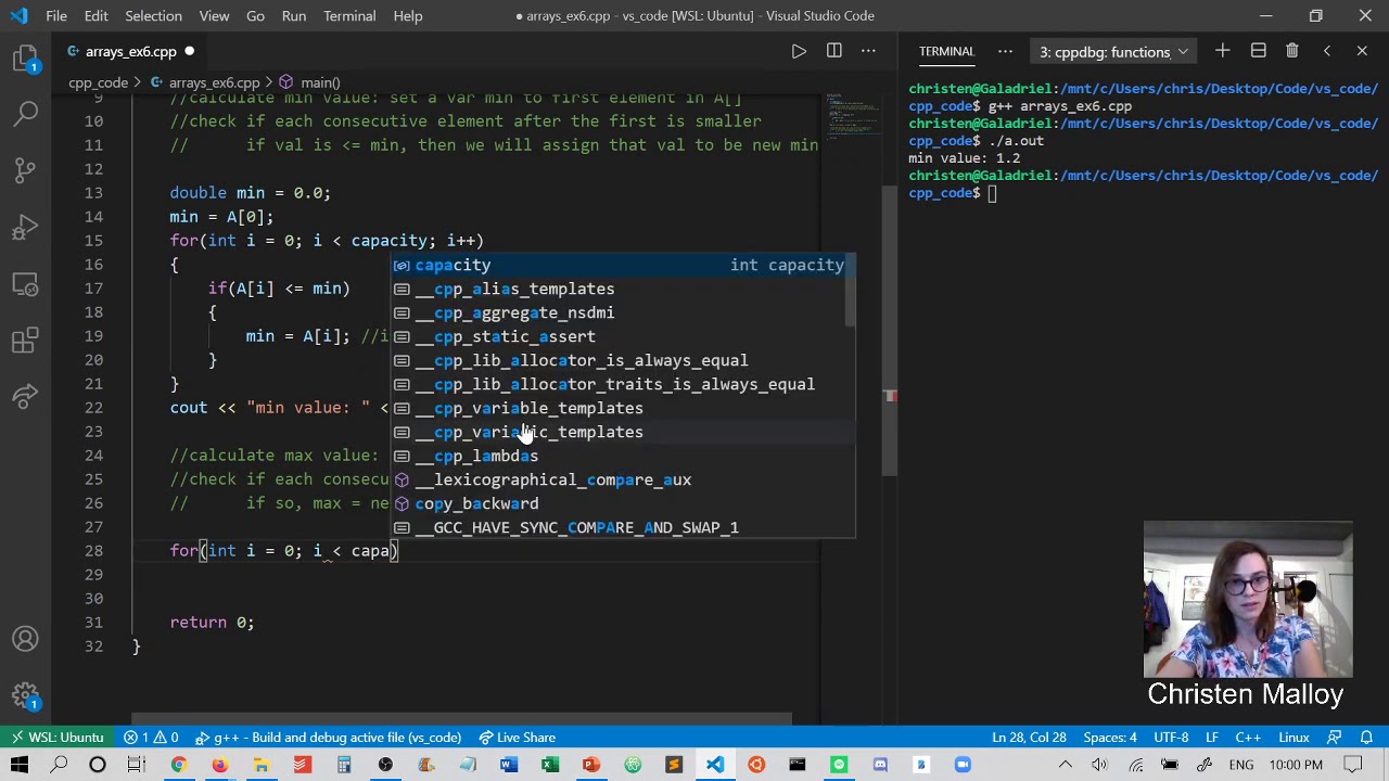 Arrays: finding Min and Max in an array of elements