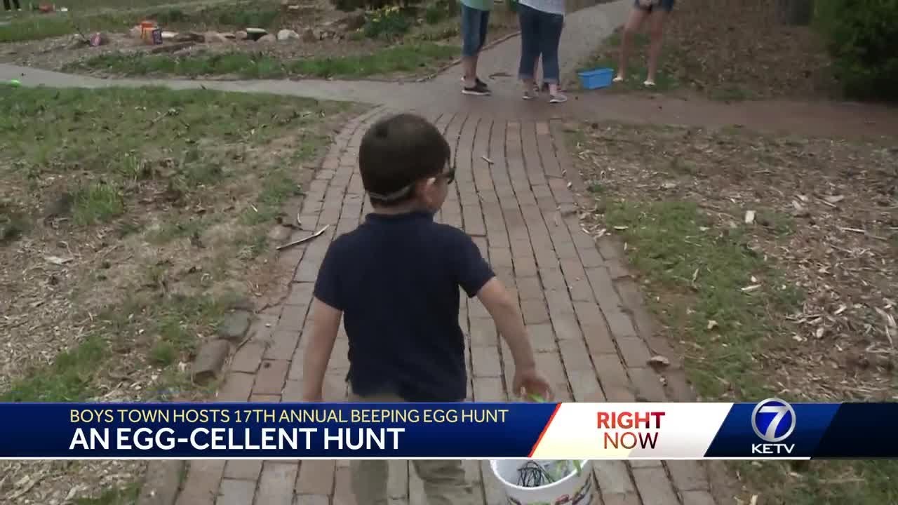 Beeping egg hunt: Parent shares perspective
