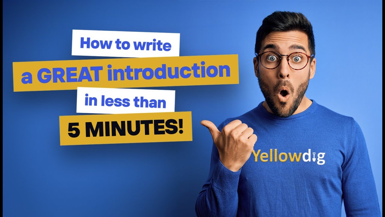 How to Write a Great Introduction in Less Than 5 Minutes