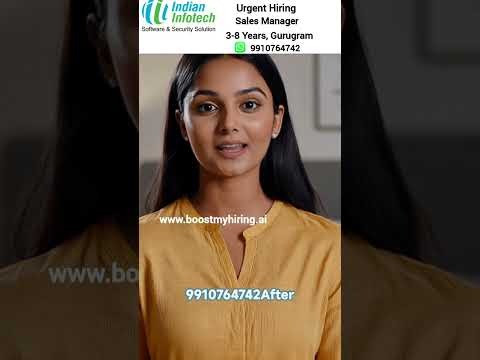 Sales Manager with 3 to 8 years of experience