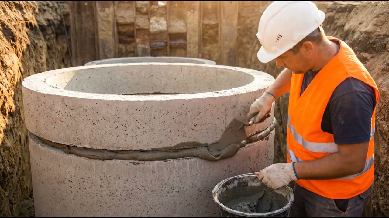 Guía completa de instalación de pozos de visita prefabricados de concreto