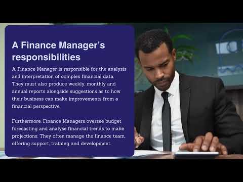 Finance Manager Job Description