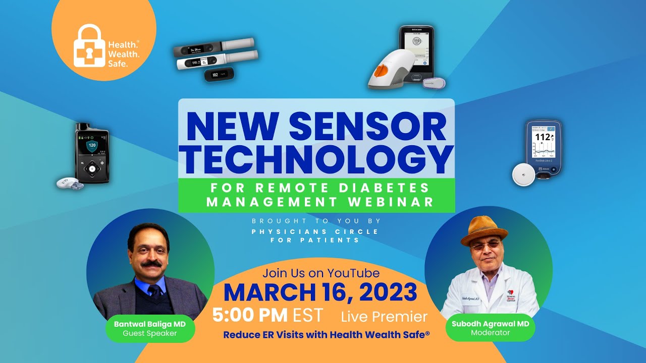 New Sensor Technology for Remote Diabetes Management WEBINAR | Health Wealth Safe®