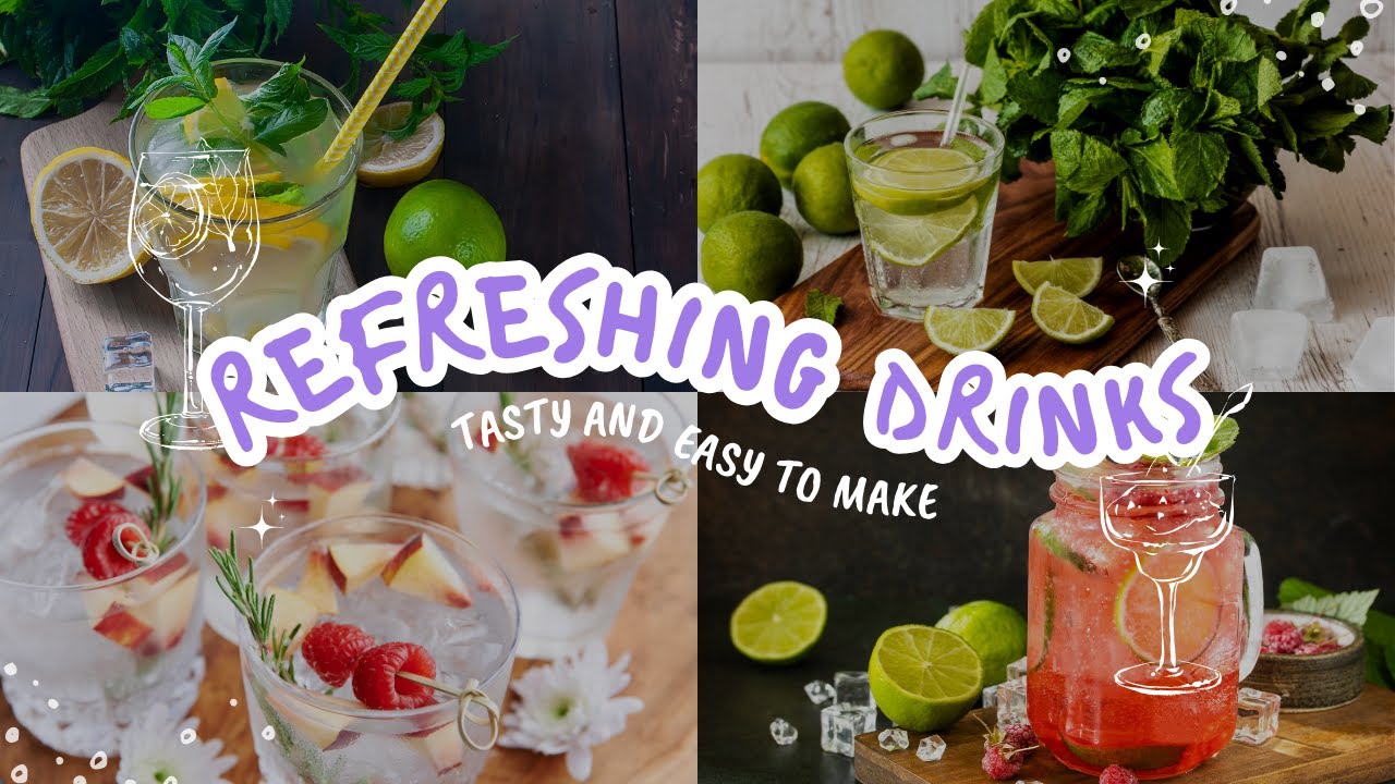 Sparkling Berry Bliss | Sunset Citrus Fizz Mocktail | VIRGIN MOJITO!