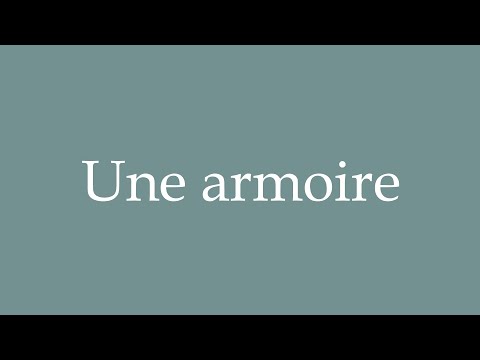 How to Pronounce ''Une armoire'' (A cupboard) Correctly in French
