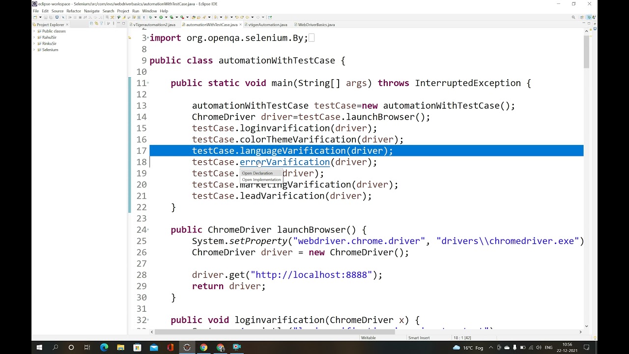 Verification & Validation With Object - 22_Dec_2021 Part-2