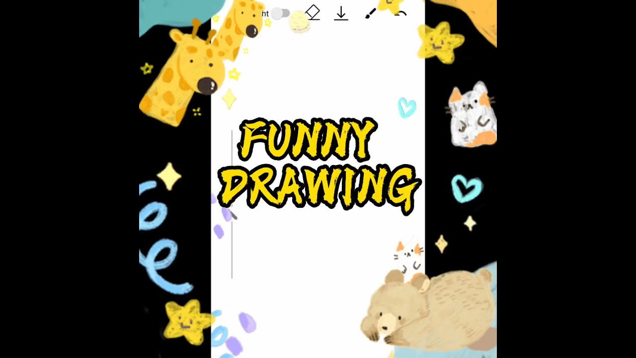 Funny animals drawing | funny cartoon drawing #funnydrawing