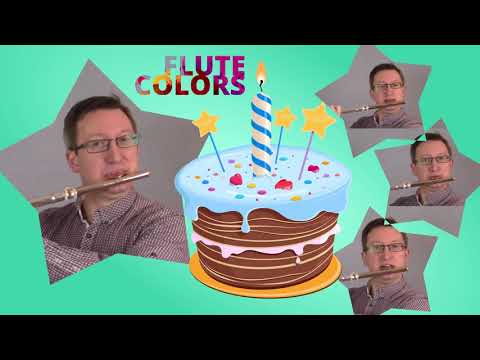 096 Happy birthday to you (2) the Flute Colors way!