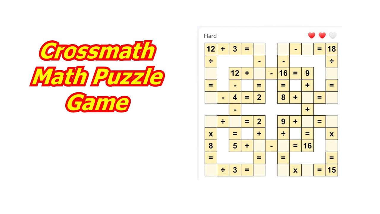 Crossmath - Math Puzzle Games App Walk Through