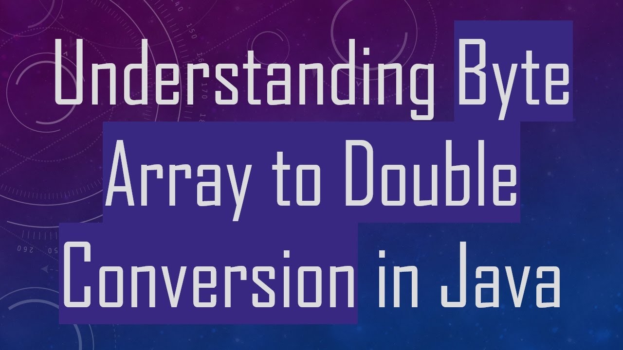 Understanding Byte Array to Double Conversion in Java