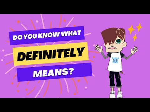 Do you know what DEFINITELY means? --- Learn English with Kevin 😁😉 #learnenglish #funenglish
