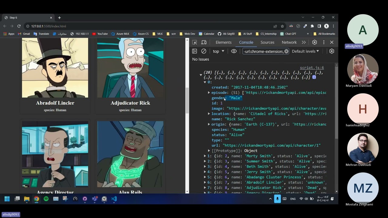 HTTP Storage: Rick & Morty API