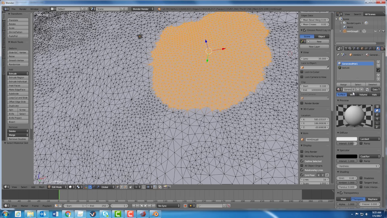 Pix4D Terrain Mesh Editing Workflow