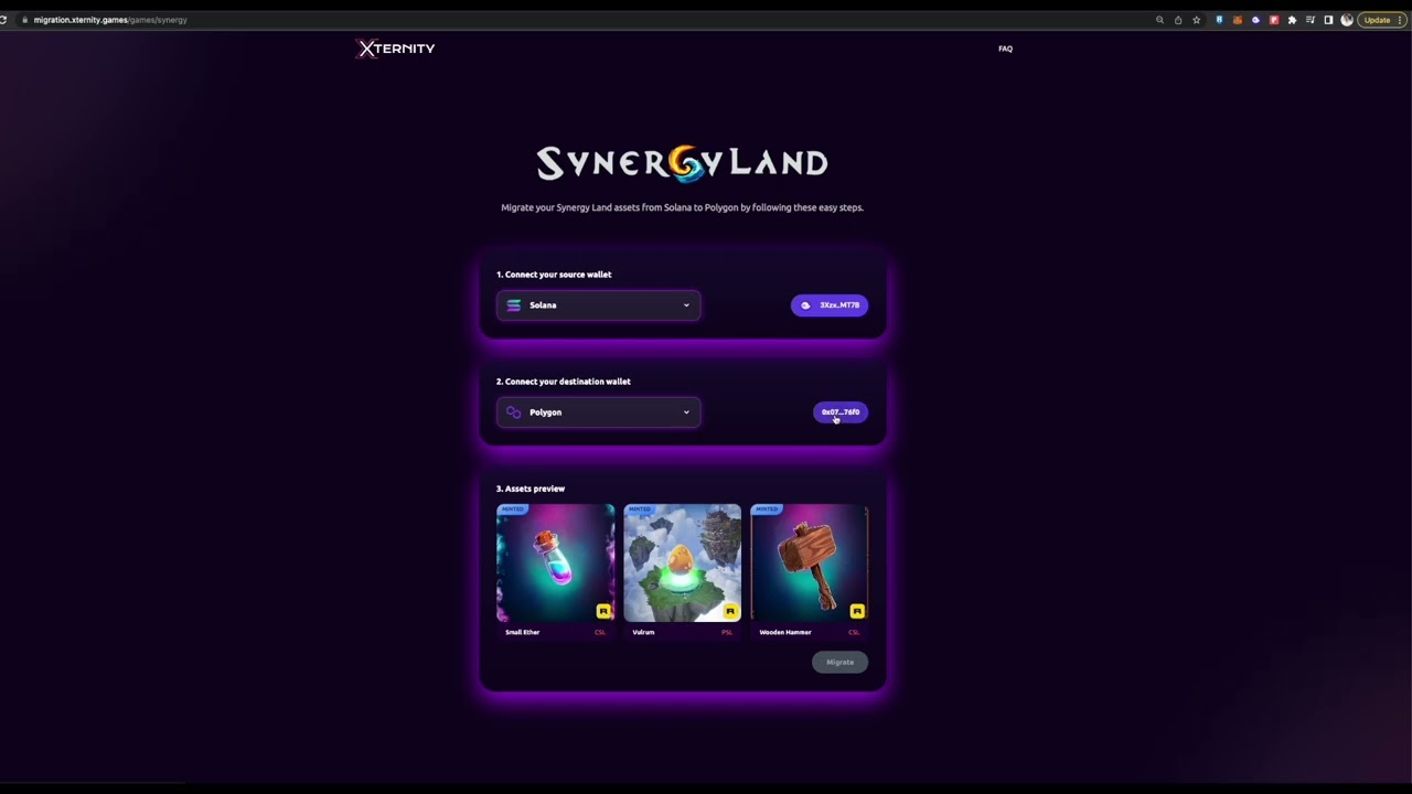 Xternity Migration Tool - SynergyLand Live Demo