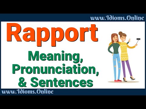 Rapport Meaning and Pronunciation | Advanced English Vocabulary