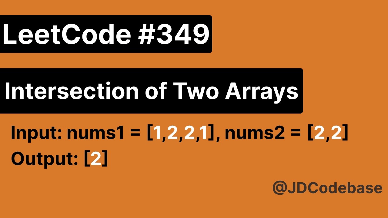 349. Intersection of Two Arrays | JavaScript | Optimal Set Approach 🔥 LeetCode Easy