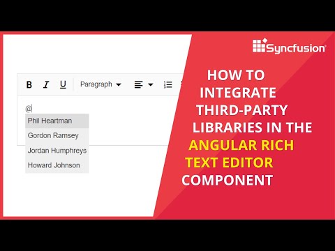 Learn How to Integrate Third Party Libraries in the Angular Rich Text Editor - Mind Luster