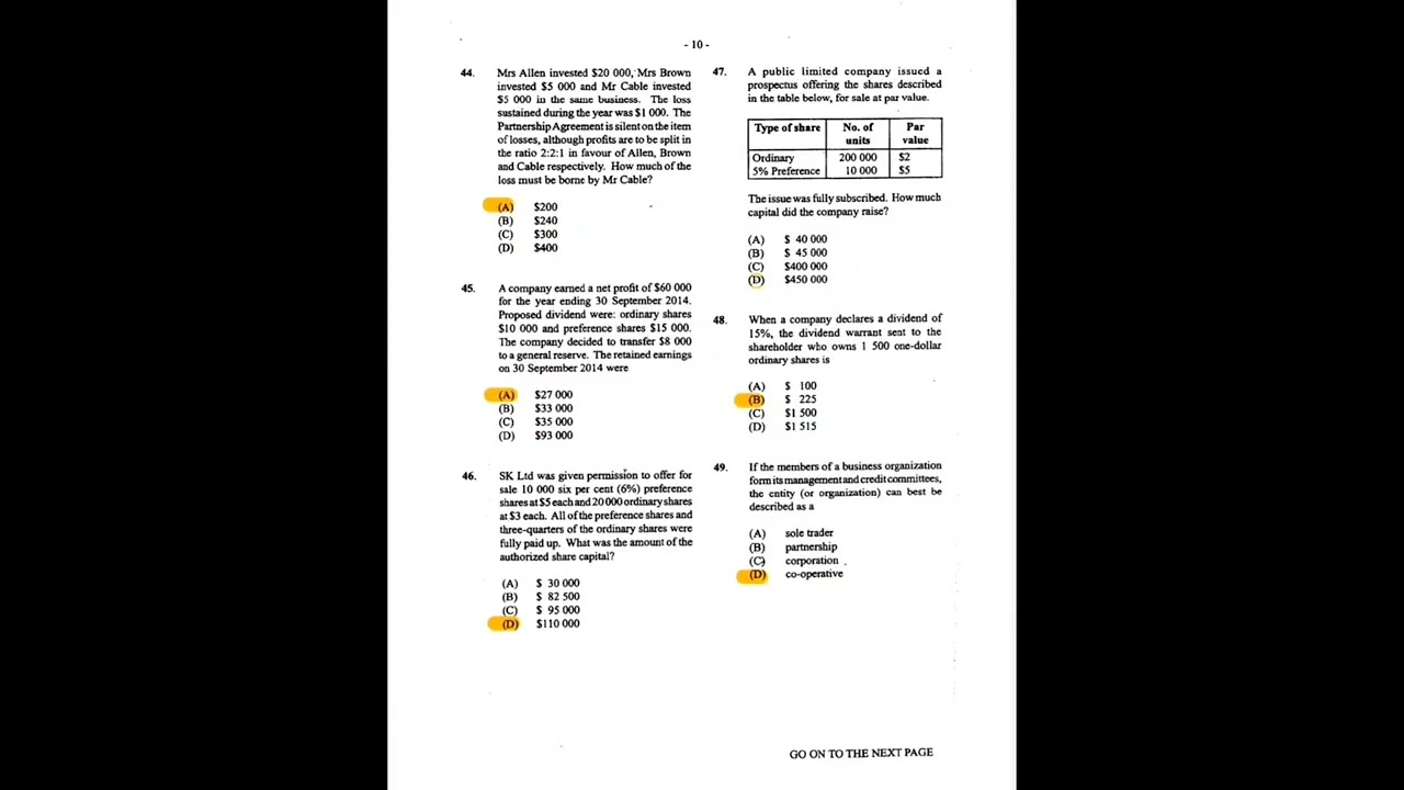POA Paper 1, May-June 2015