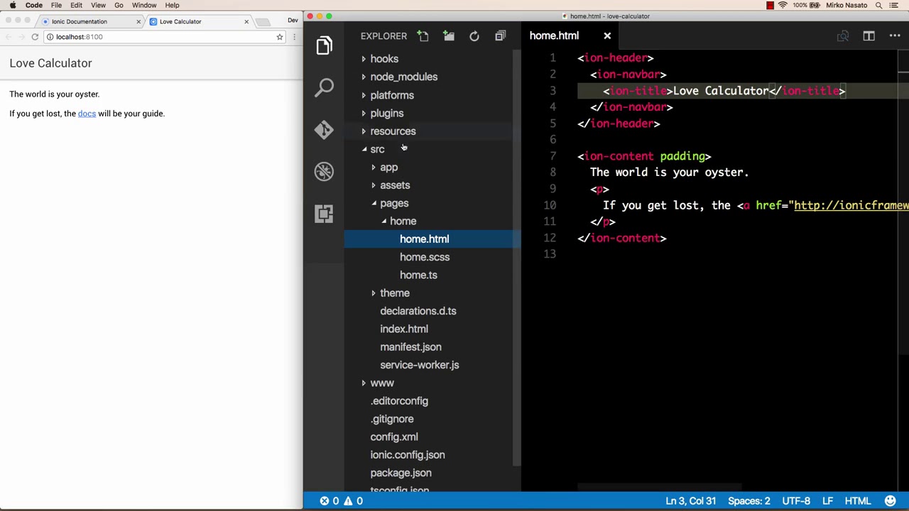 Ionic 2 by Example - Create Mobile Apps in HTML5 : Project structure