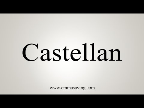 How To Say Castellan
