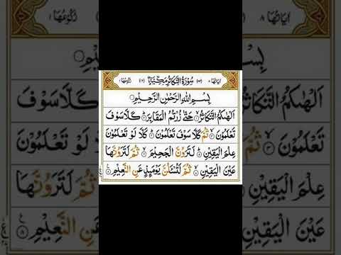 Surah Al-Takathur | Mishary Rashid Alafasy