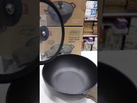 Vinod Legacy Pre-Seasoned Cast Iron Kadai