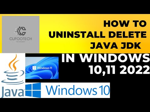 How to Uninstall Java JDK on Windows 11 (New) | Delete Java JDK in ...