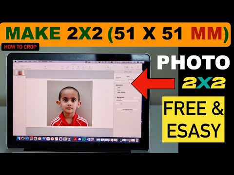 How to Make a 2x2 (51 x 51 mm) PASSPORT Size Photo with Mac in 2 Minutes.