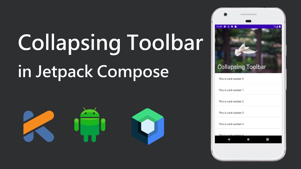 Collapsing Toolbar in Jetpack Compose | Vision Android | Android | kotlin